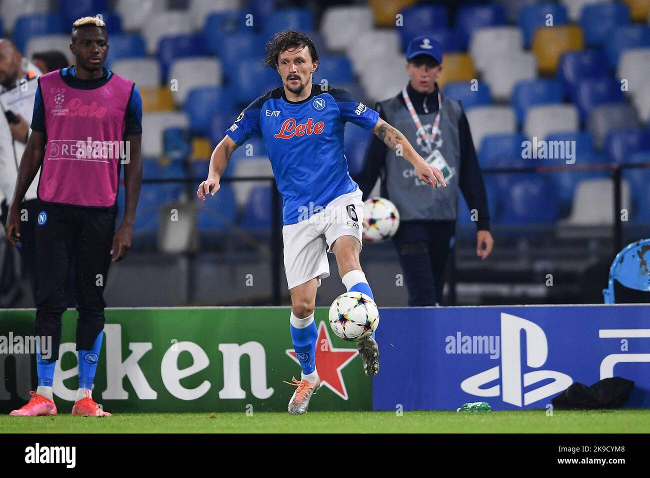NAPLES, ITALY - OCTOBER 26: Mario Rui of SSC Napoli in action during ...