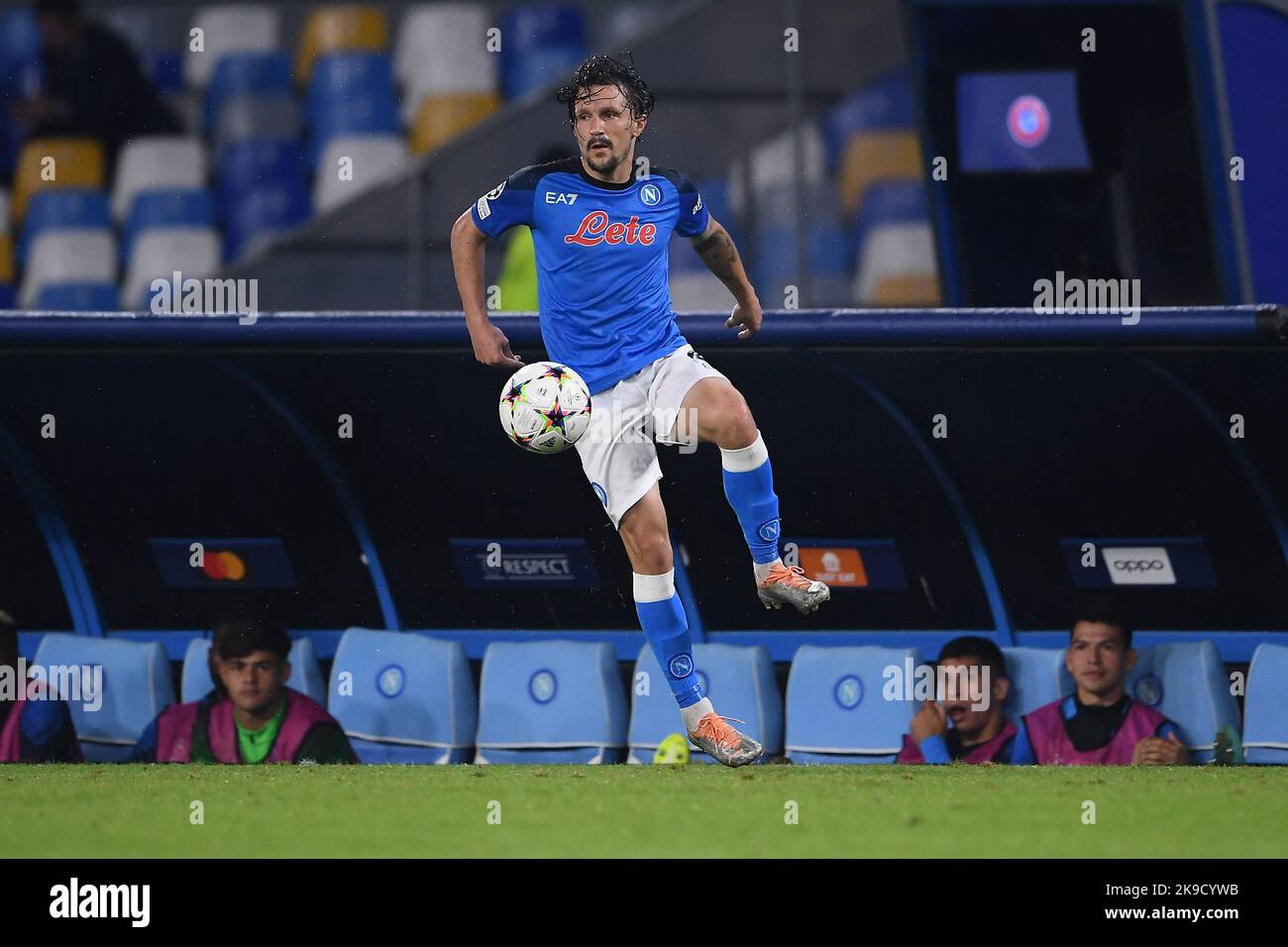 NAPLES, ITALY - OCTOBER 26: Mario Rui of SSC Napoli in action during ...