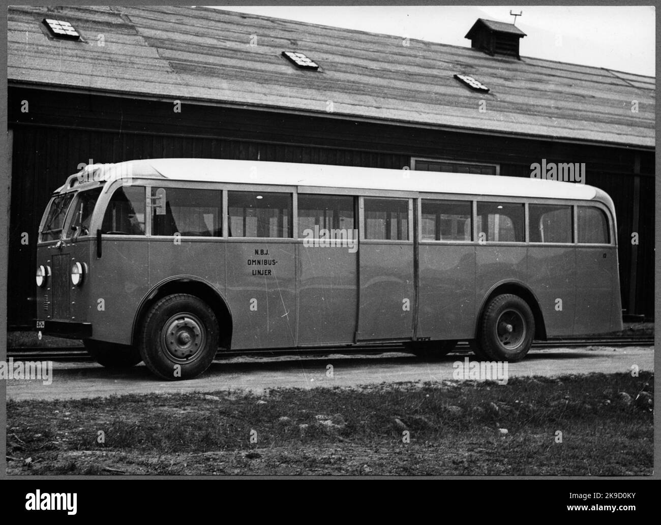 Norsholm - Bersbo Railway, NBJ. Bus Volvo B1D Stock Photo - Alamy