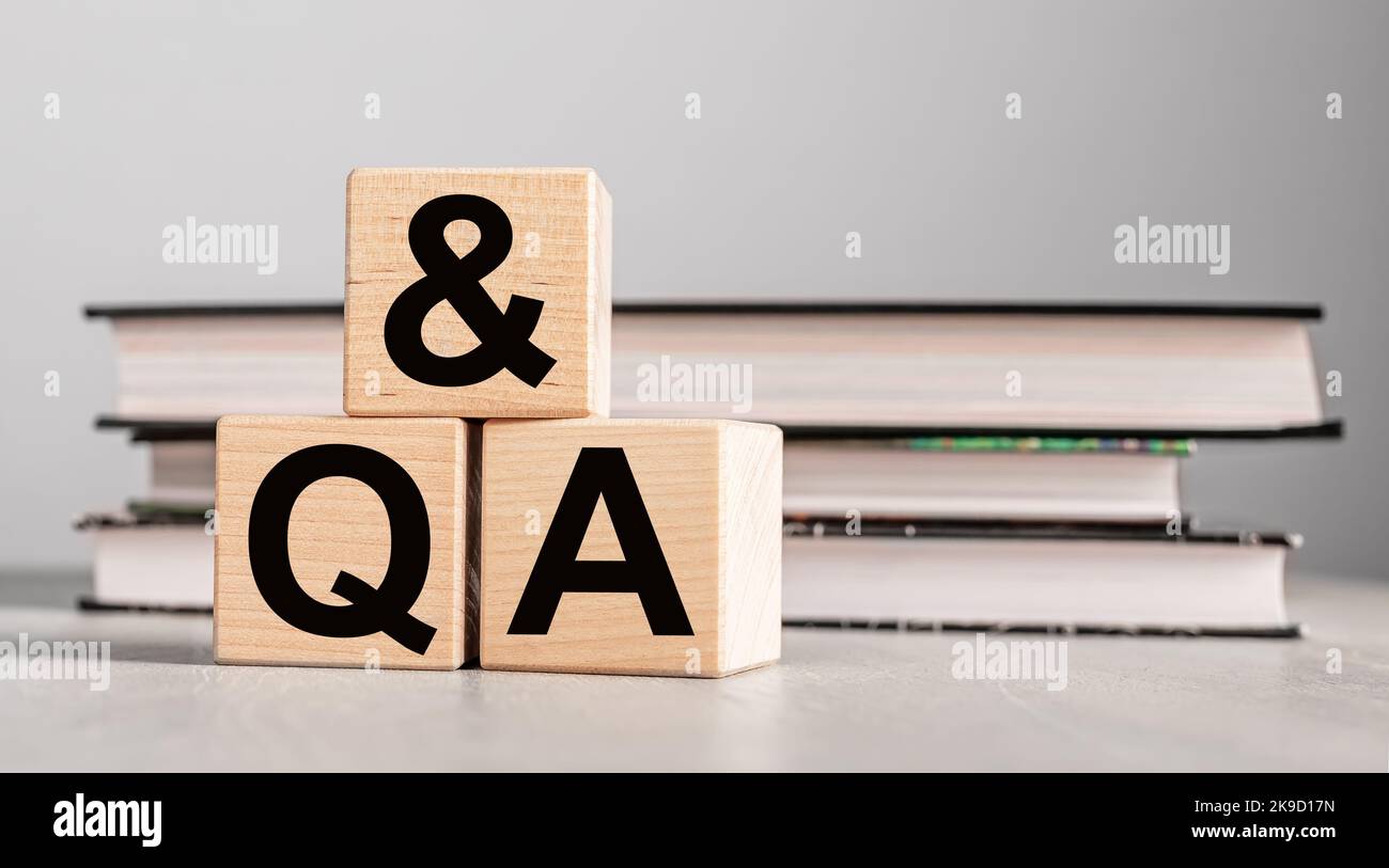 QnA, questions and answers acronym. Q and A concept. High quality photo ...