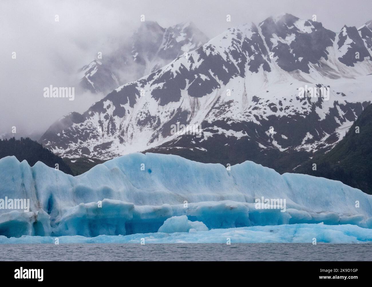 Bear Glacier Lagoon, Kenai Fjords National Park, near Seward, Alaska ...