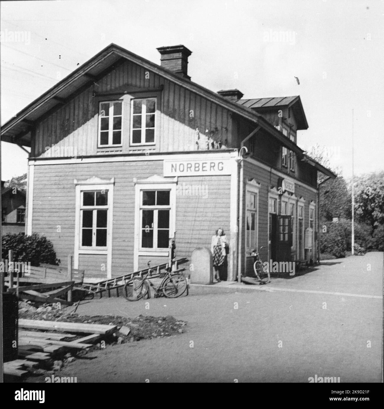 The station in Norberg Stock Photo - Alamy