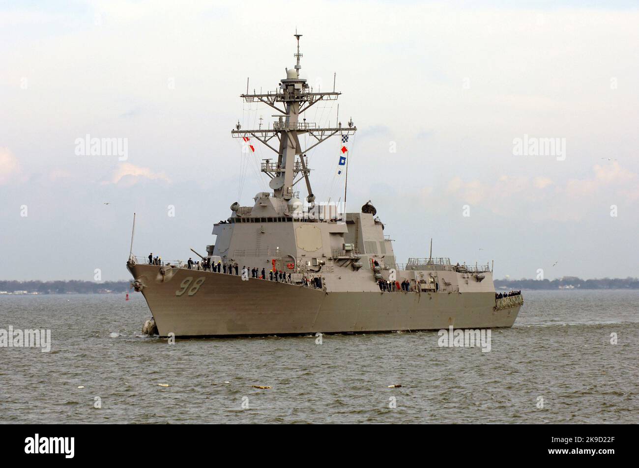 Guided missile destroyer USS Forrest Sherman (DDG 98) U.S. Navy Stock ...