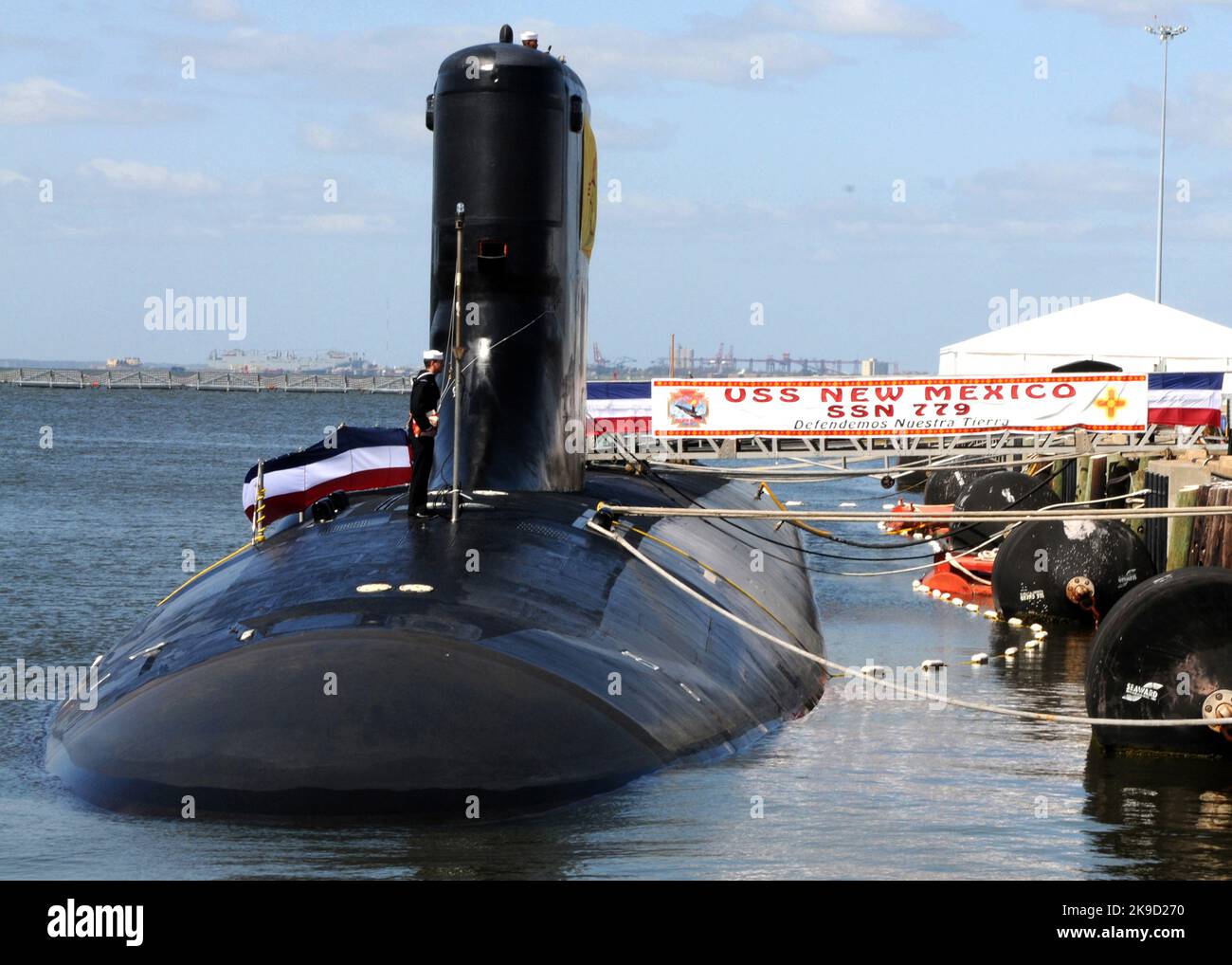 Virginia-class nuclear attack submarine USS New Mexico U.S. Navy Stock ...