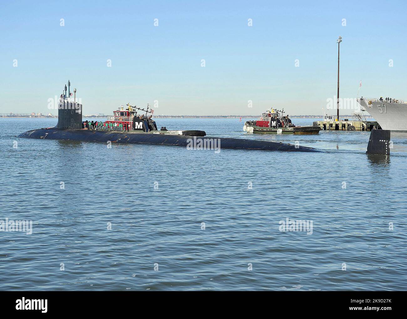 The Virginia-class attack submarine USS Minnesota (SSN 783) U.S. Navy ...