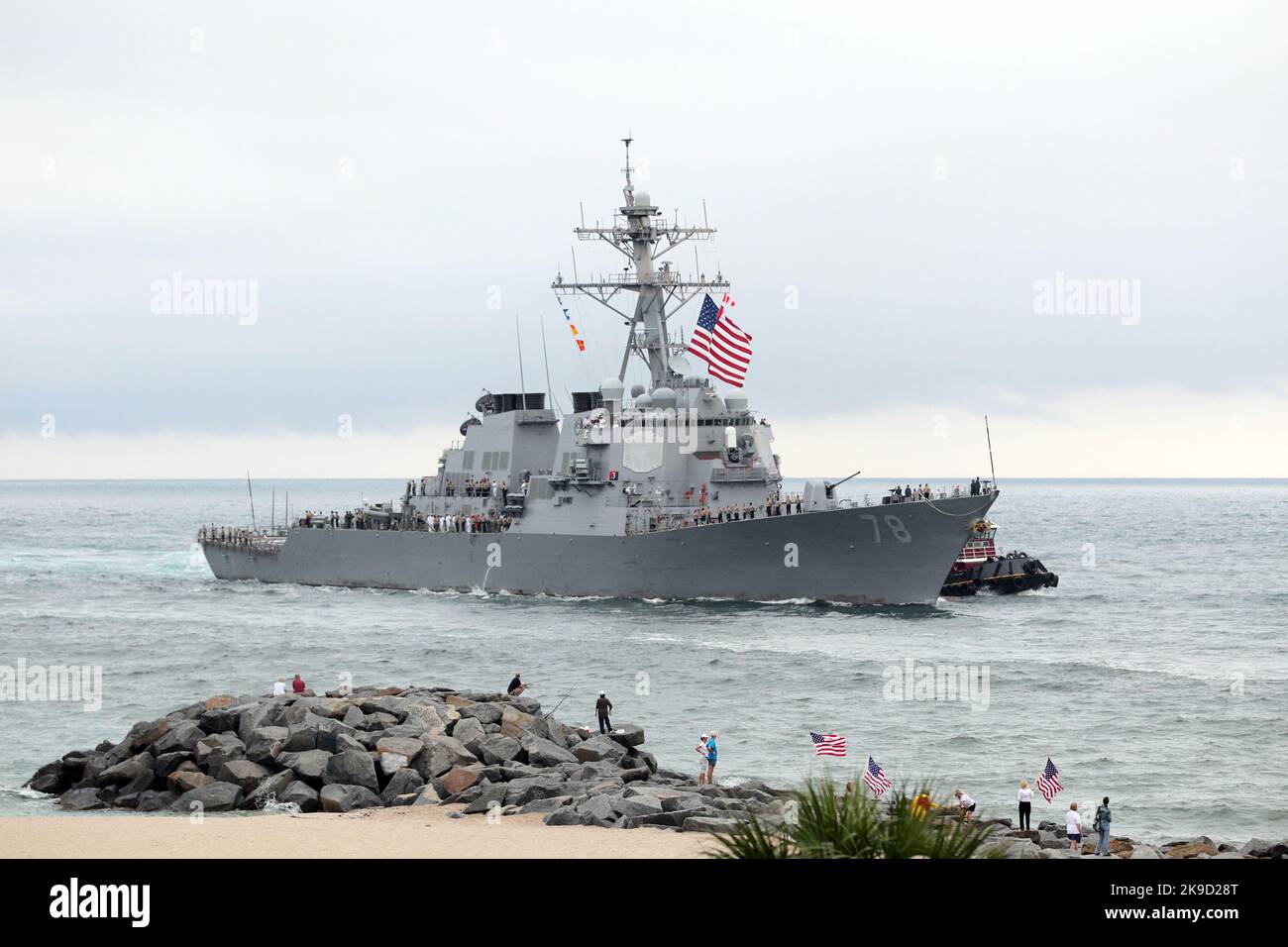Guided-missile destroyer USS Porter (DDG 78) U.S. Navy Stock Photo - Alamy