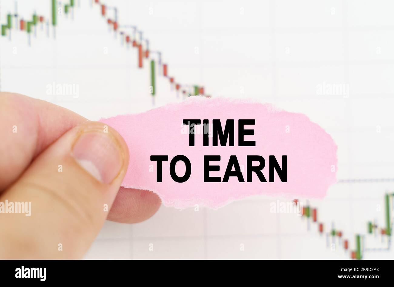 Business and trading concept. Against the background of the quote chart ...