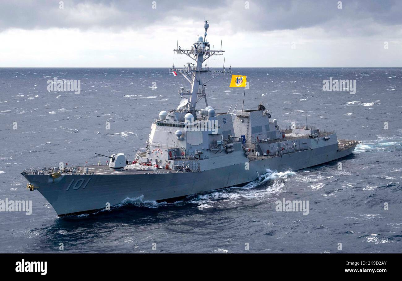 The guided-missile destroyer USS Gridley (DDG 101) U.S. Navy Stock ...