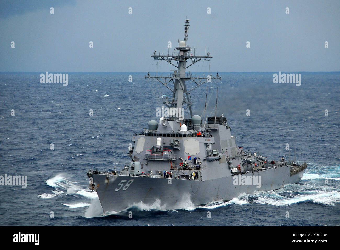 The guided-missile destroyer USS Laboon (DDG 58) U.S. Navy Stock Photo ...