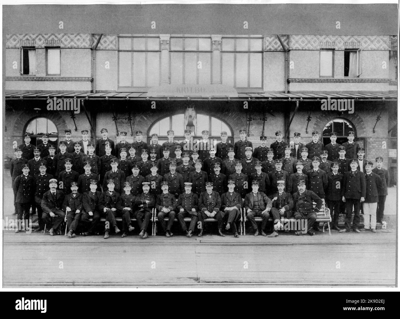The staff at Avesta Krylbo station Stock Photo - Alamy