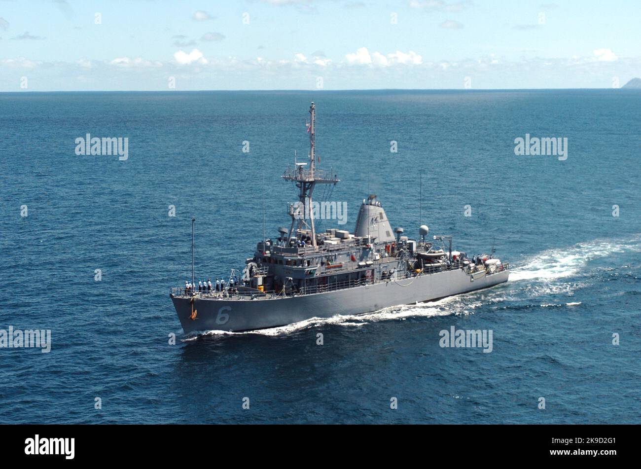 Mine warfare countermeasure ship uss devastator hi-res stock ...