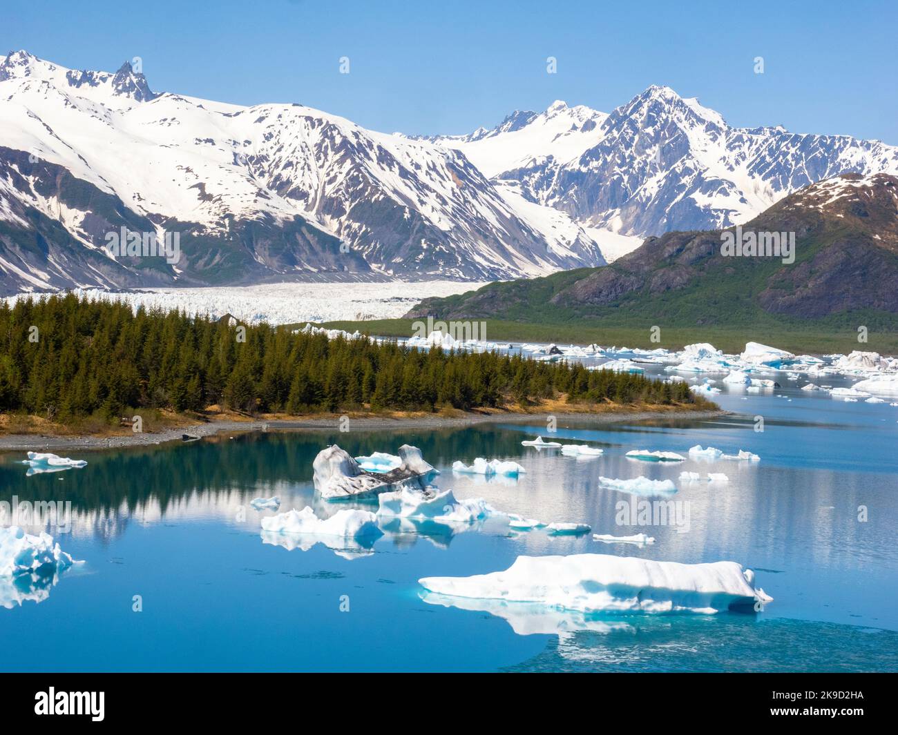 Bear Glacier Lagoon, Kenai Fjords National Park, near Seward, Alaska ...