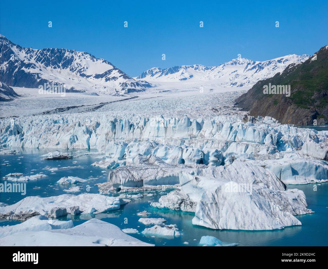 Bear Glacier Lagoon, Kenai Fjords National Park, near Seward, Alaska ...