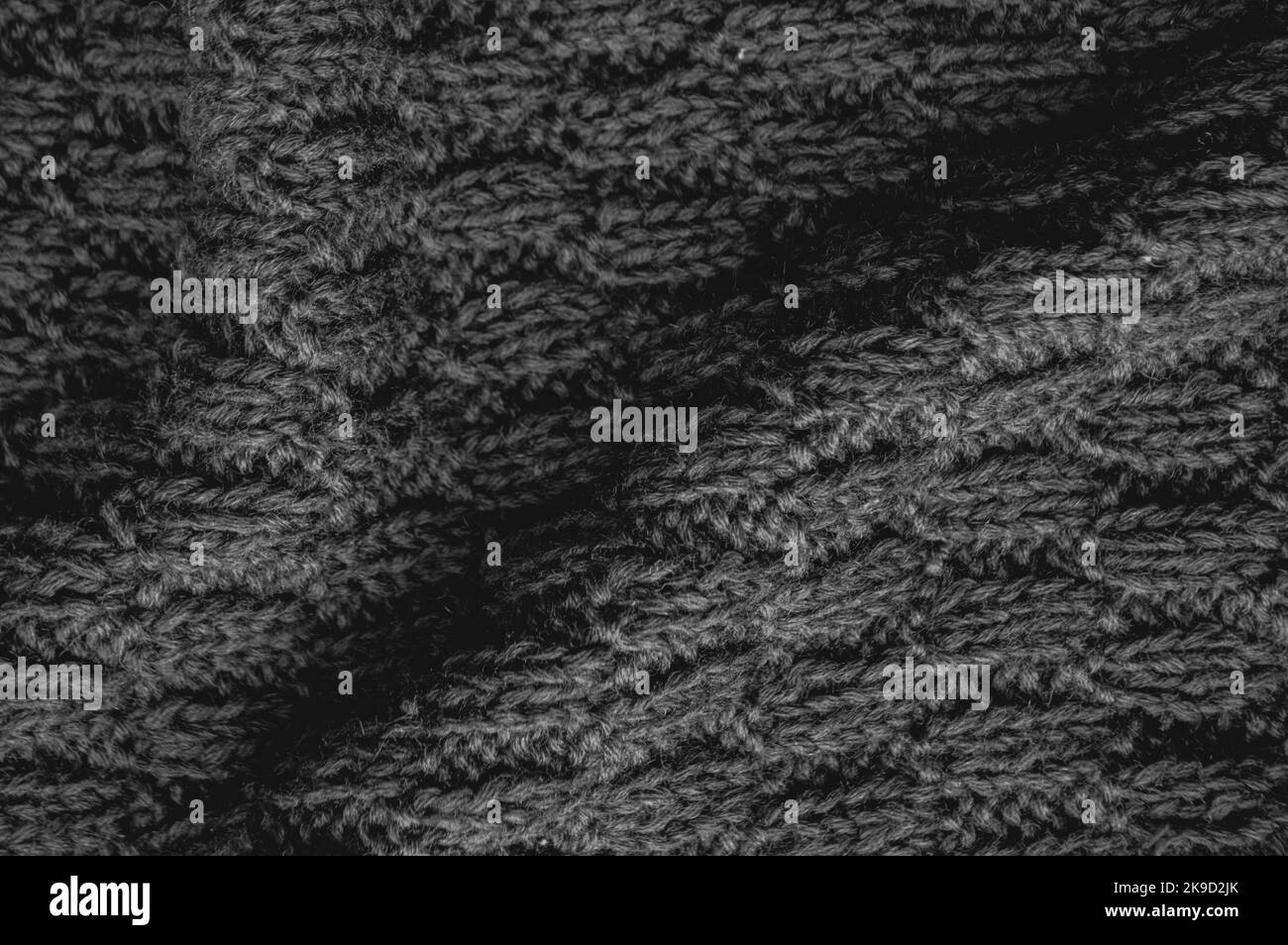 Organic knitting texture with macro weave threads Stock Photo - Alamy