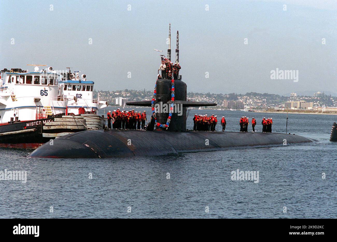 Nuclear-powered attack submarine USS CHICAGO (SSN-721) U.S. Navy Stock ...