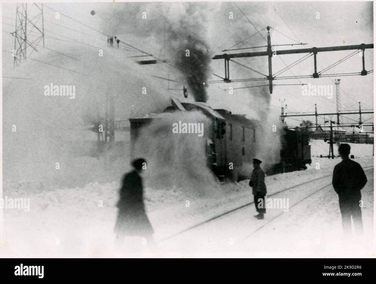 Snowflake SJ A5 in operation at the yard. After the big snowfall during ...