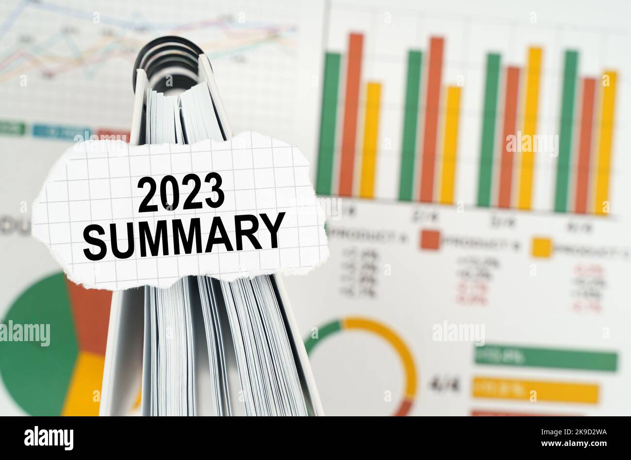 Business concept. On the business charts there is a notebook on which ...