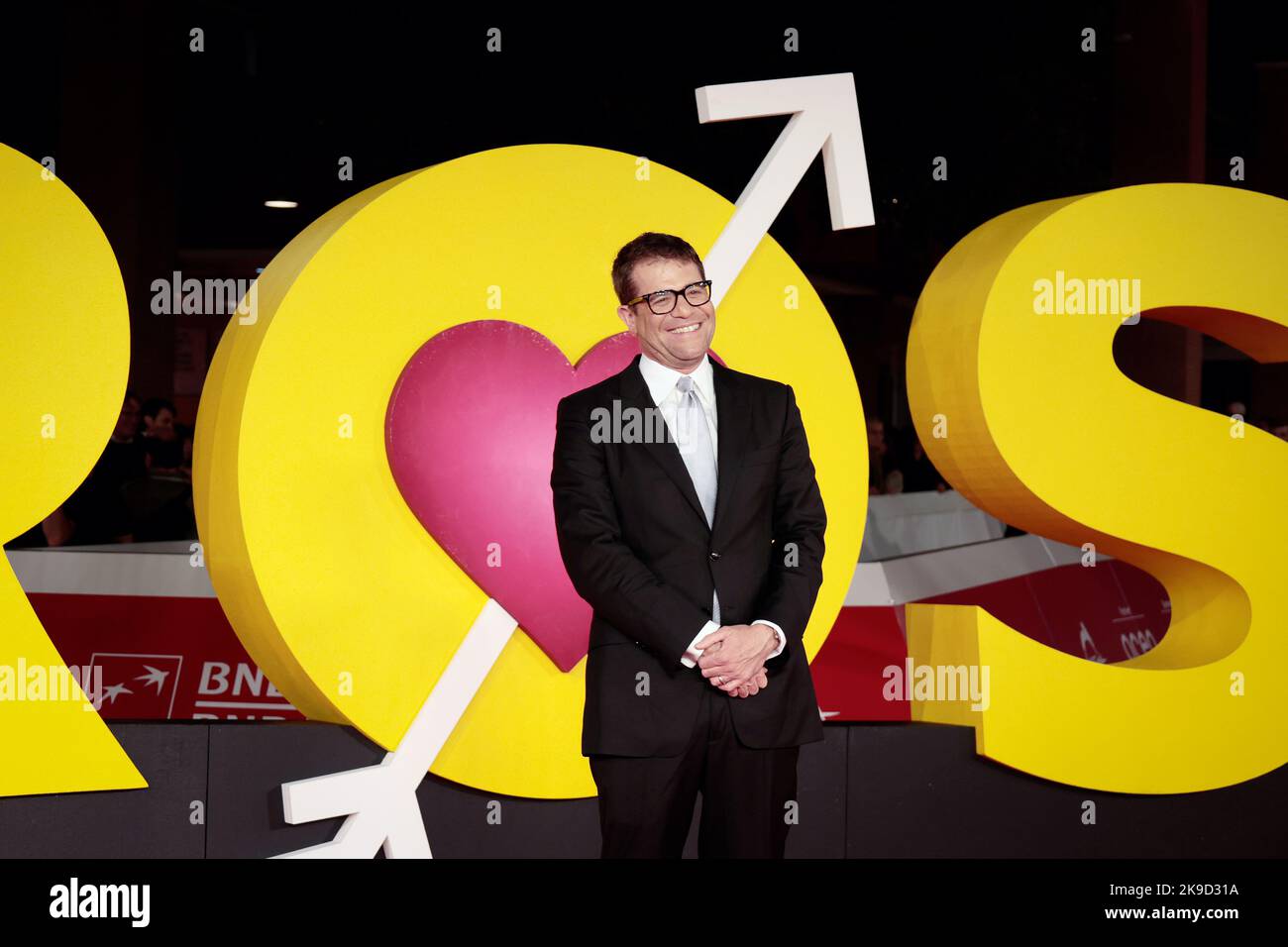 Rome Italy - October 22, 2022: Nicholas Stoller attends in the red ...