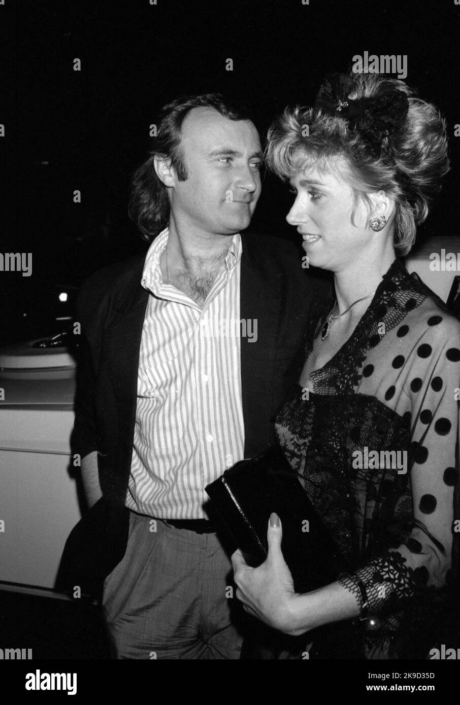 Phil Collins and wife Jill at the Atlantic Records Party for 28th ...