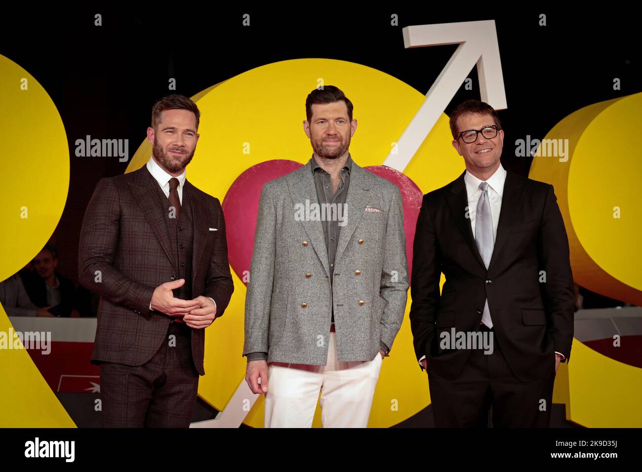 Rome Italy - October 22, 2022: Luke Macfarlane (L), Billy Eichner (C ...