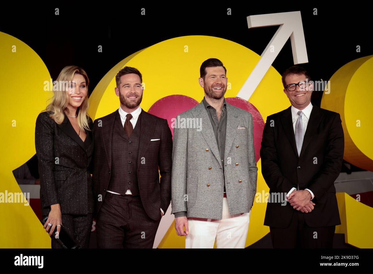 Rome Italy - October 22, 2022: Luke Macfarlane (2-L), Billy Eichner (C ...