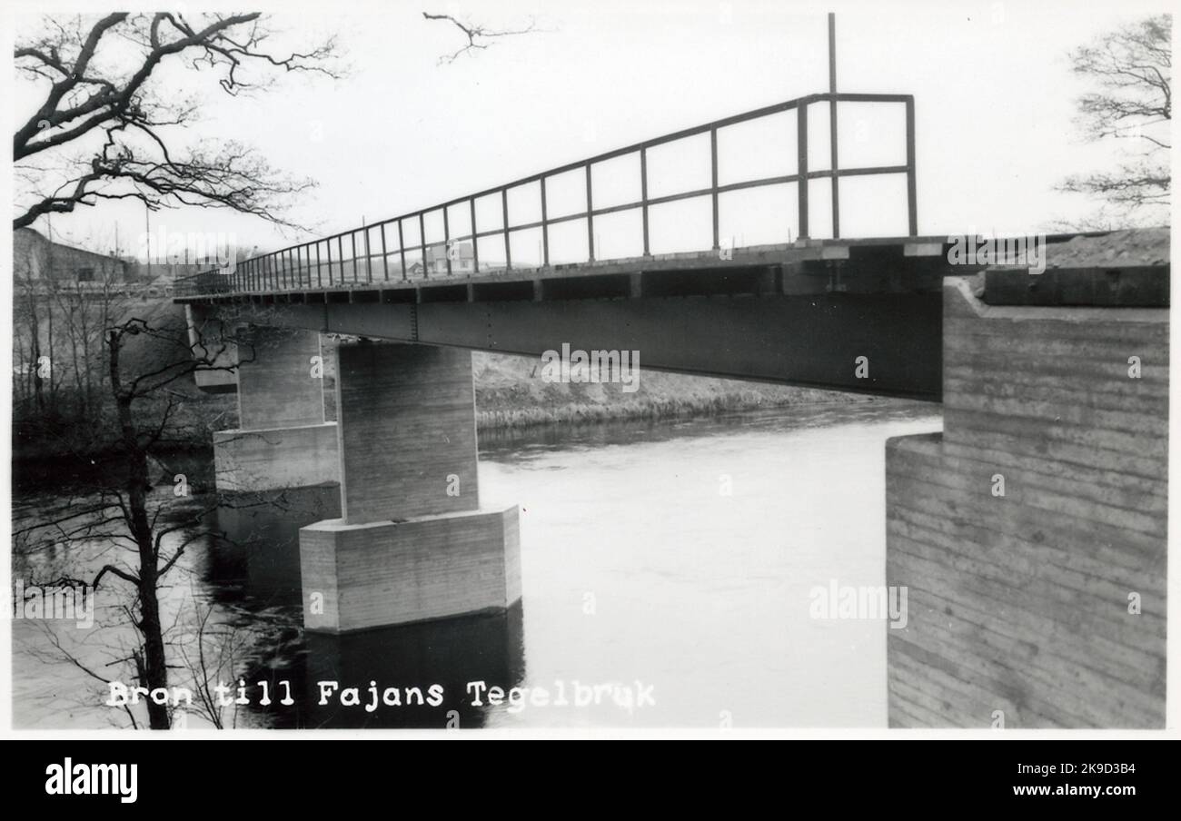 Bridge over Ätran to the brickworks Stock Photo - Alamy