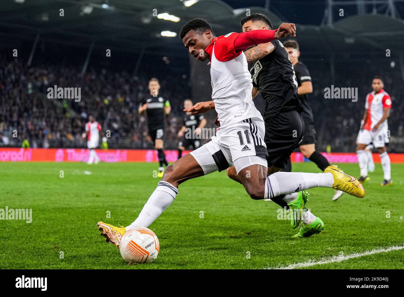 Graz - Javairo Dilrosun of Feyenoord during the match between SK Sturm ...