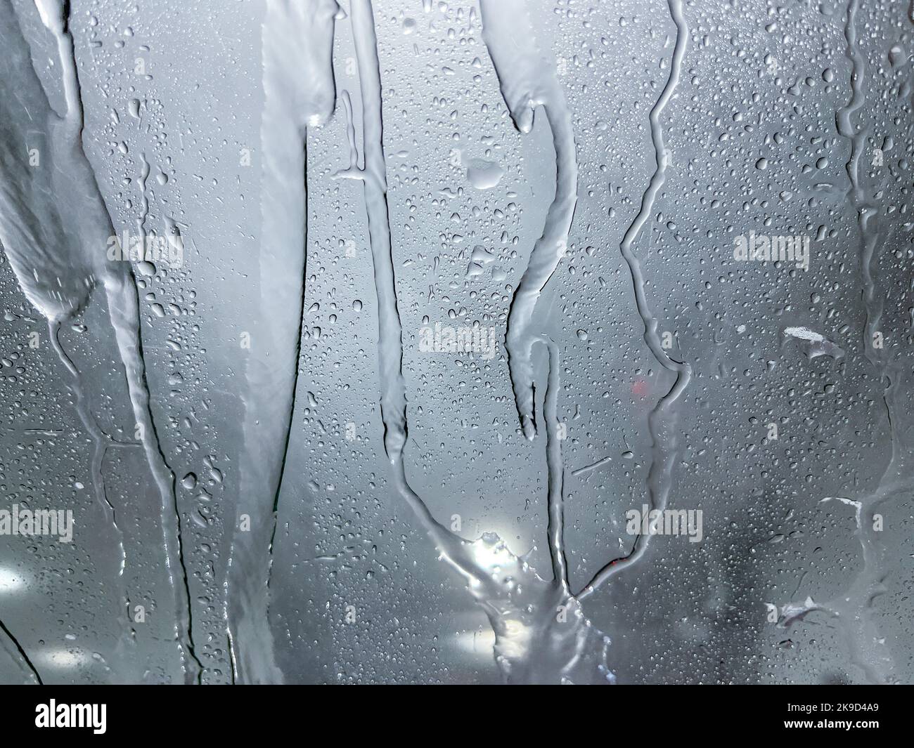 Texture background of abstract designs from rinse water on a vehicle ...