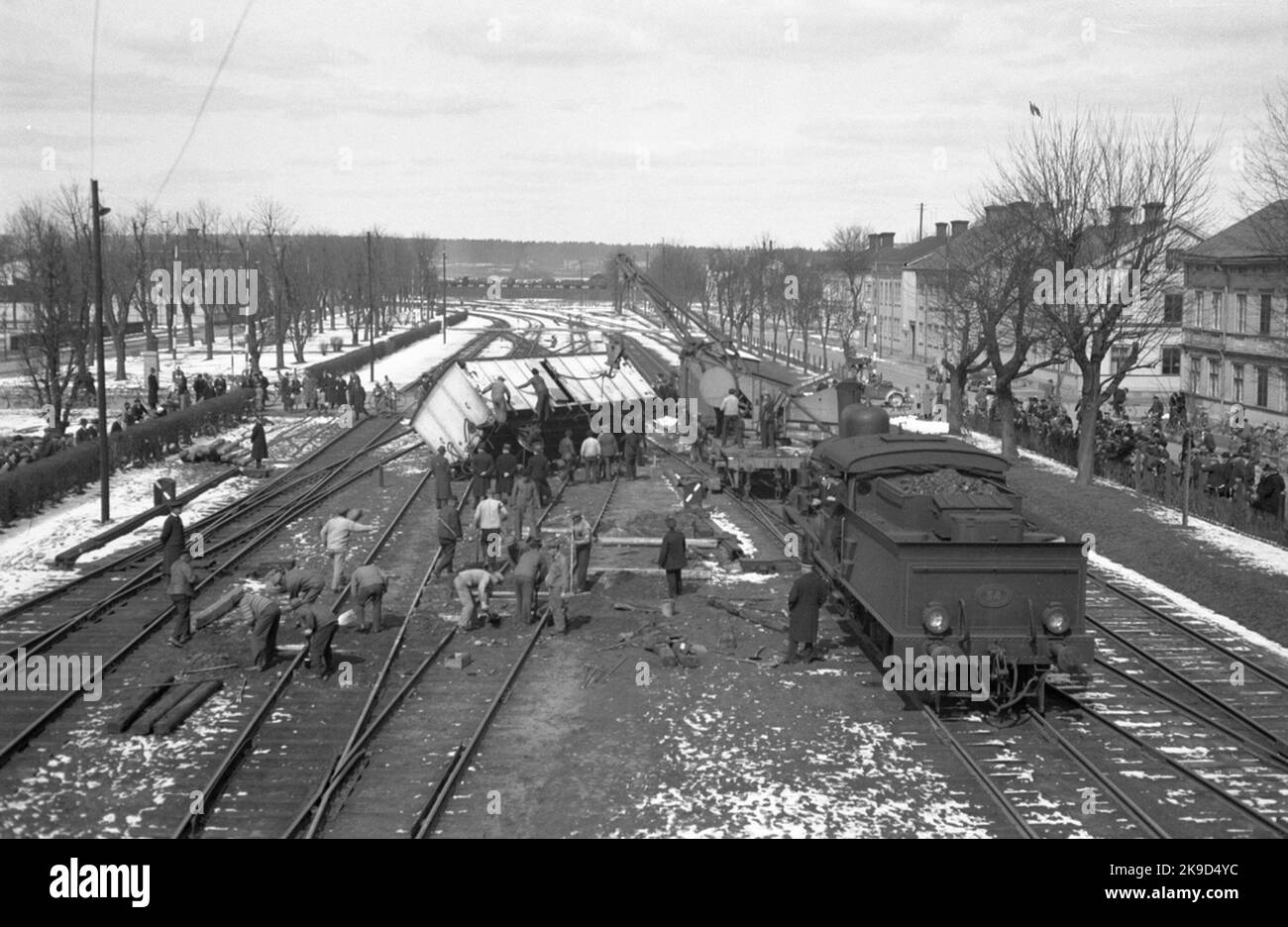 Steam Lock Gävle - Dala Railway, GDJ F/L 34 "Siljan Stock Photo - Alamy