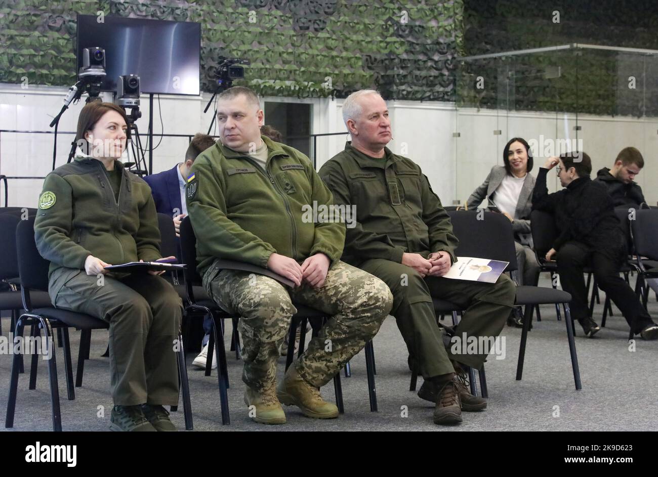 KYIV, UKRAINE - OCTOBER 27, 2022 - Deputy Minister of Defence of ...