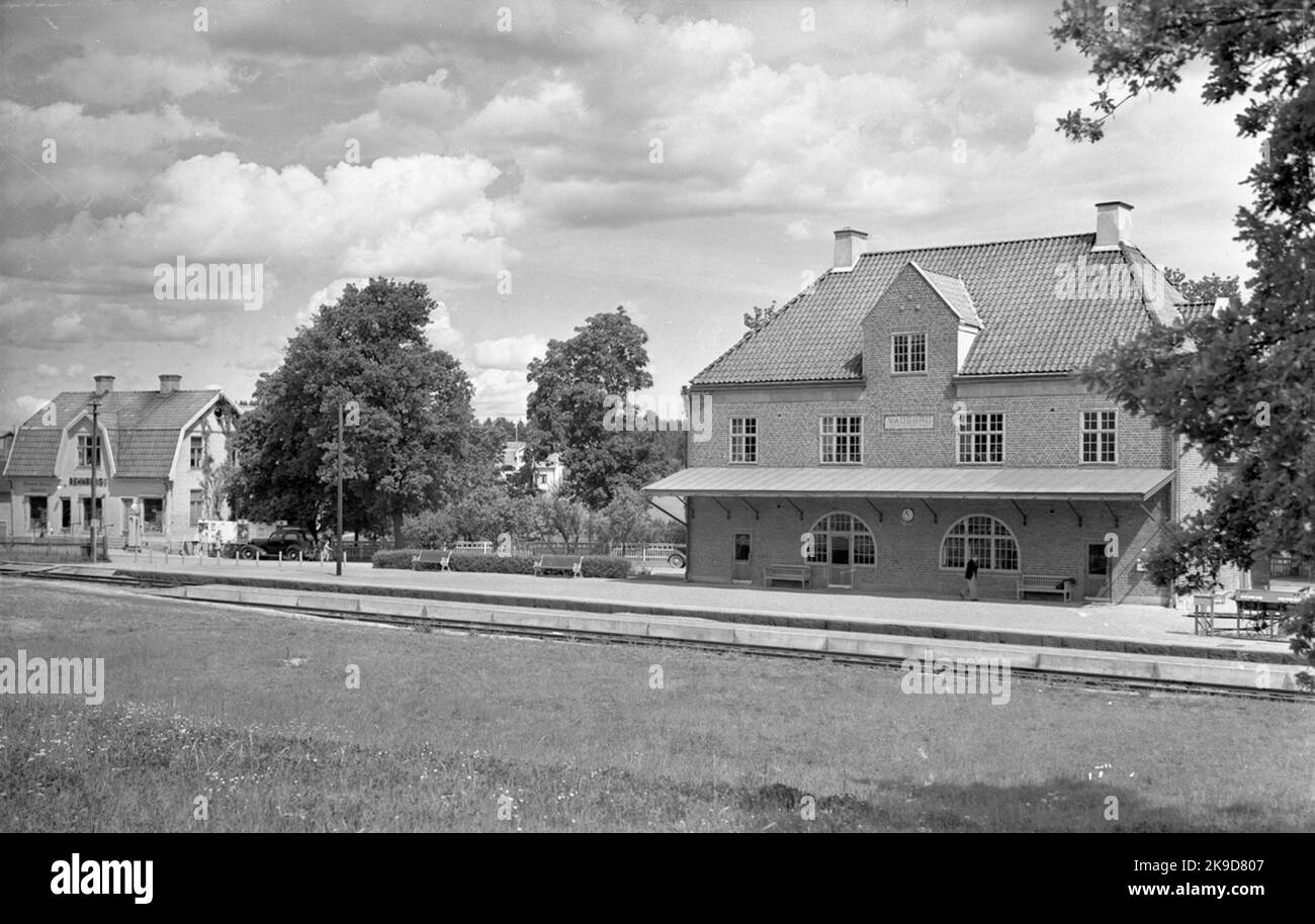 The station in Vadsbro Stock Photo - Alamy