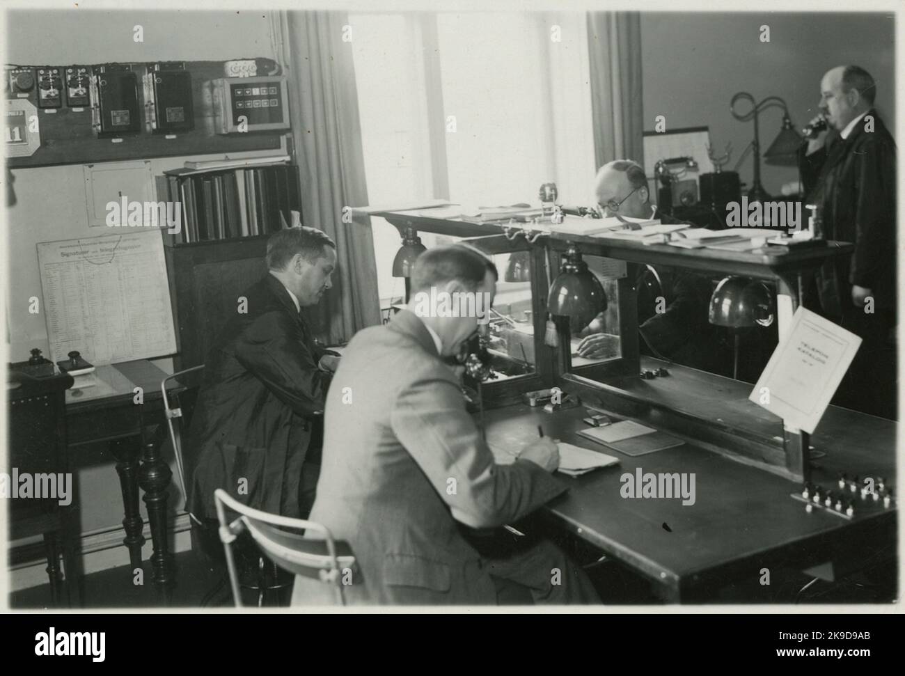 Telegraph at Stockholm Central Station Stock Photo - Alamy