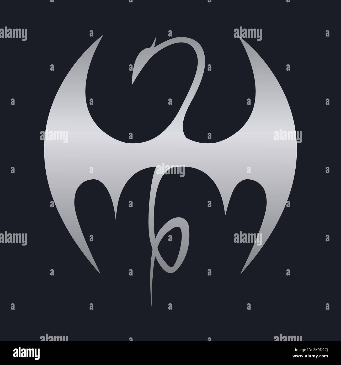 Iron Fist Dragon Symbol Vector Illustration Stock Vector Image And Art Alamy