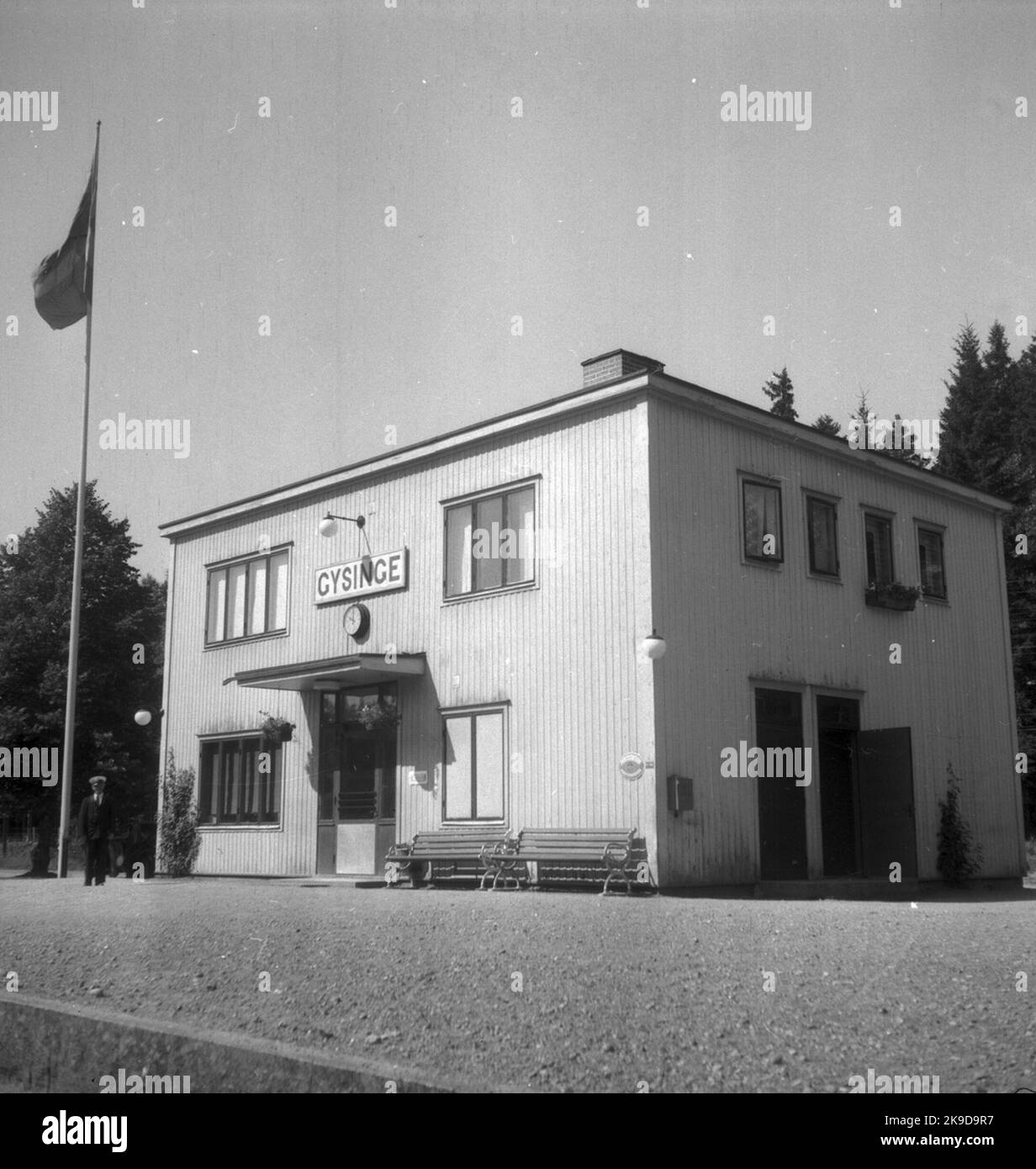Gysinge Station.sgjj, Sala-Gysinge-Gävle Railway New Stationshuset ...
