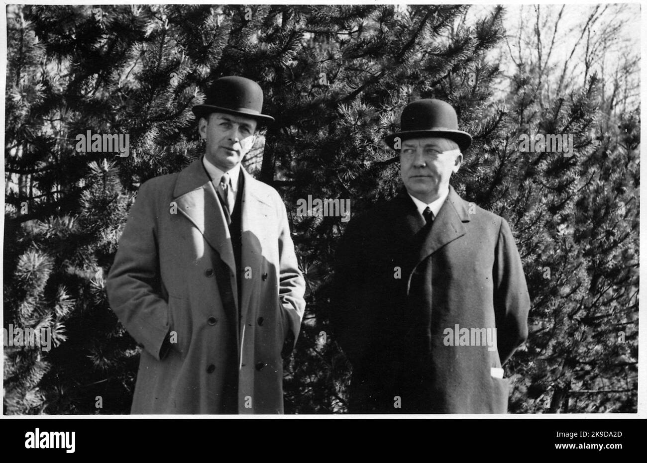 Ingemar August Janson and Per Fredrik Leonard Helmertz Stock Photo - Alamy