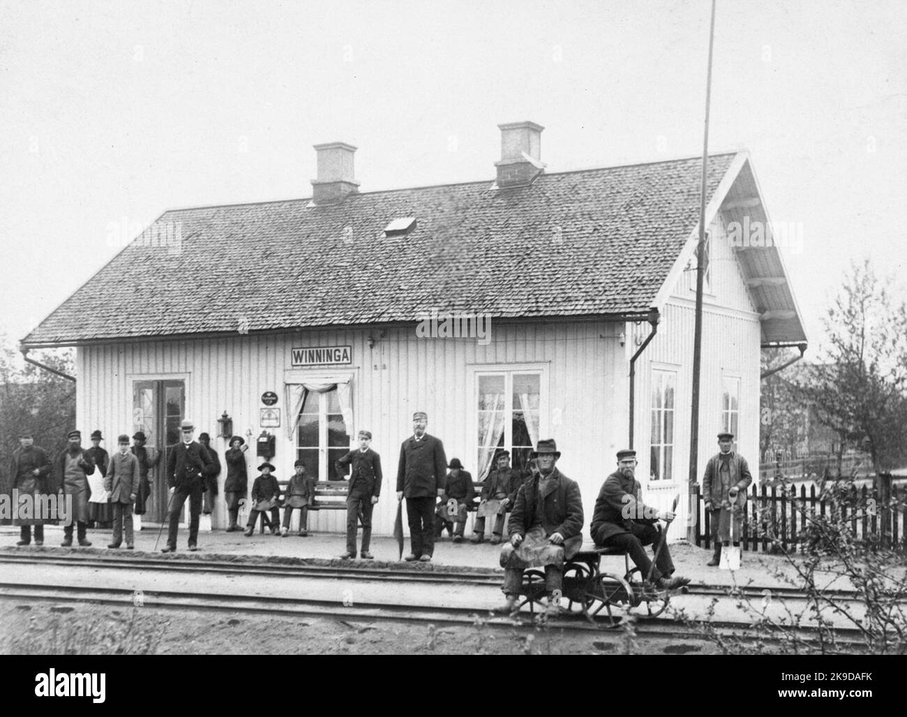 Vinninga, the station was built in 1874. The station house, now two ...