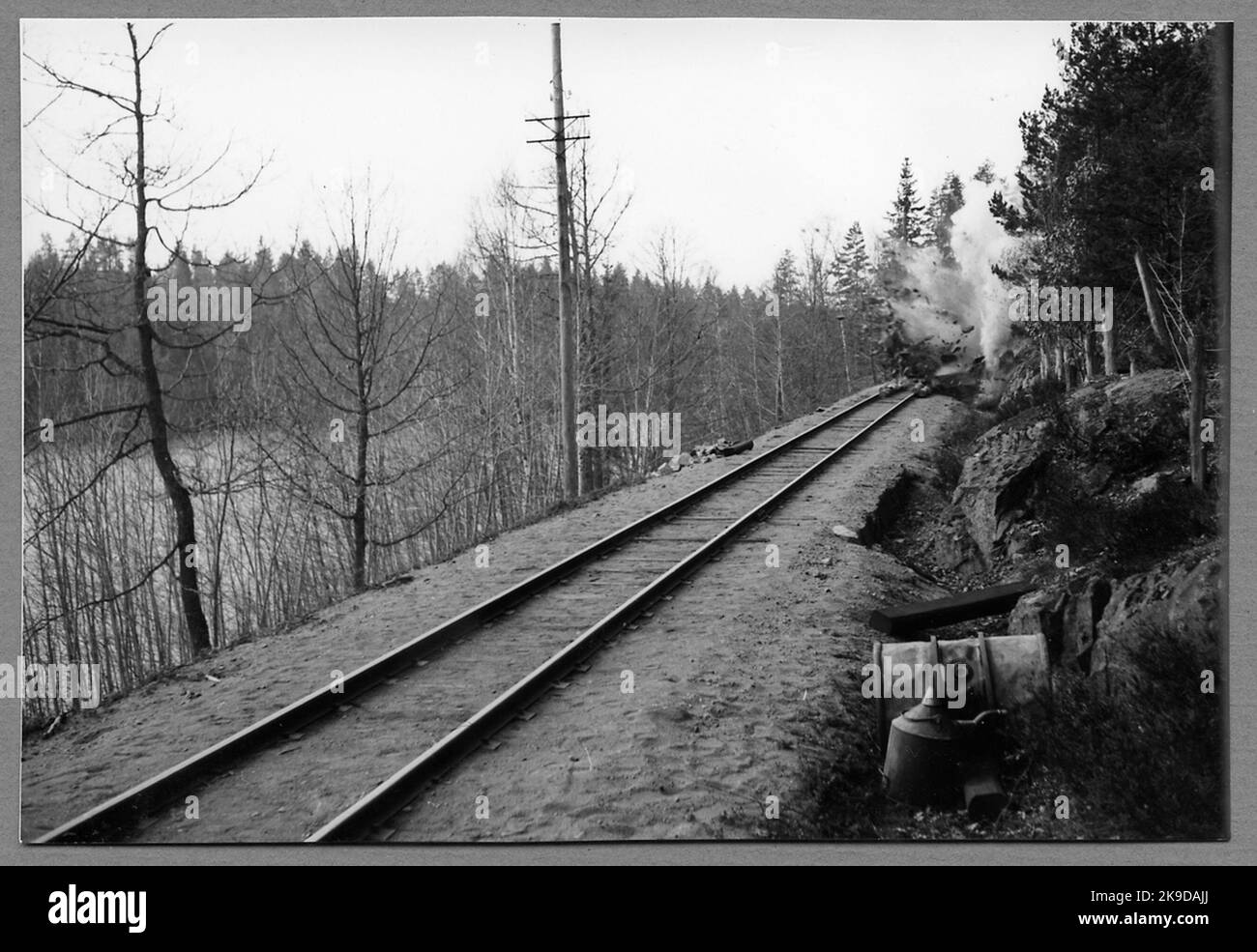 Explosive work on the line between Hjorted and Totebo for safer ...