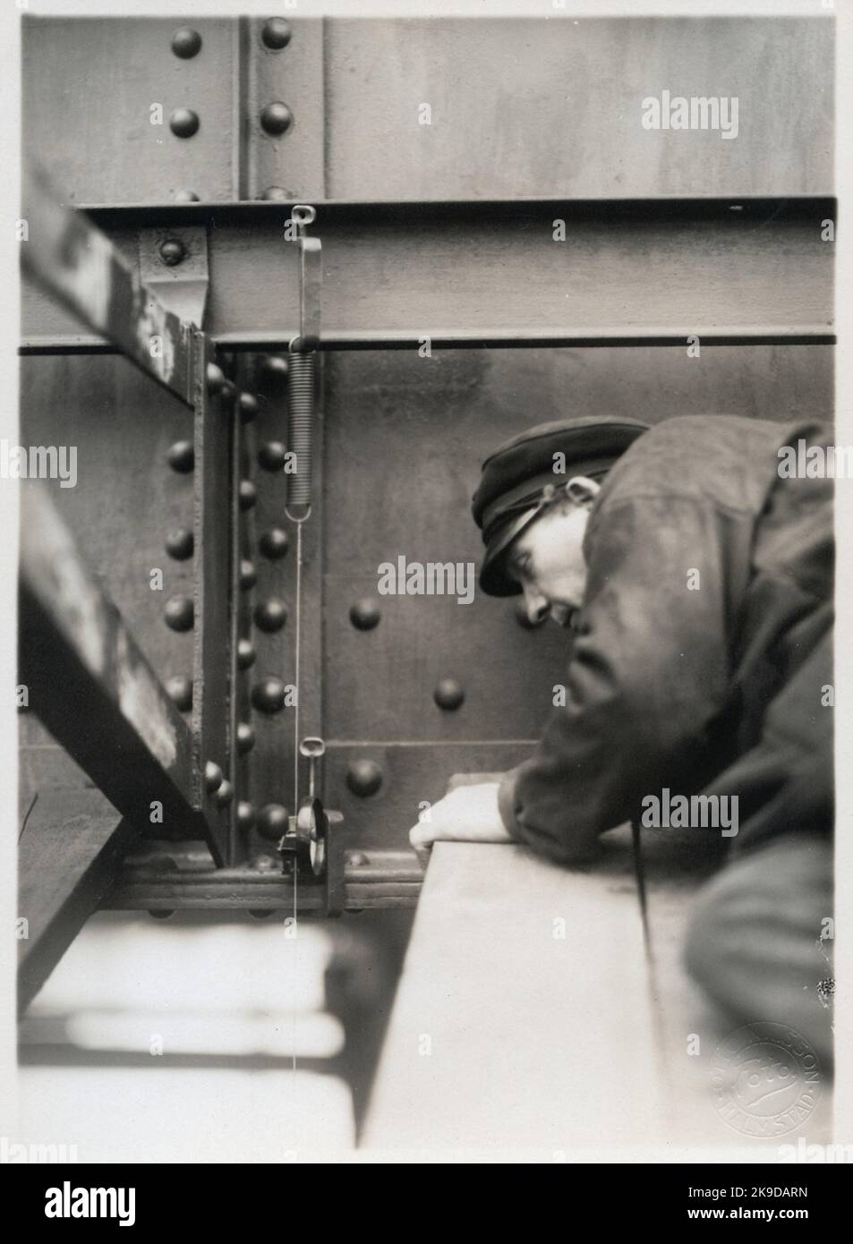 Bridge construction over Ätran Stock Photo - Alamy