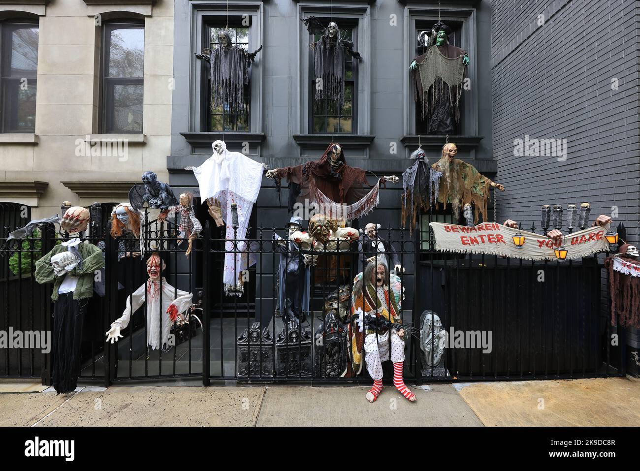 NEW YORK, NEW YORK - October 26, 2022: Terrifying creatures take over ...