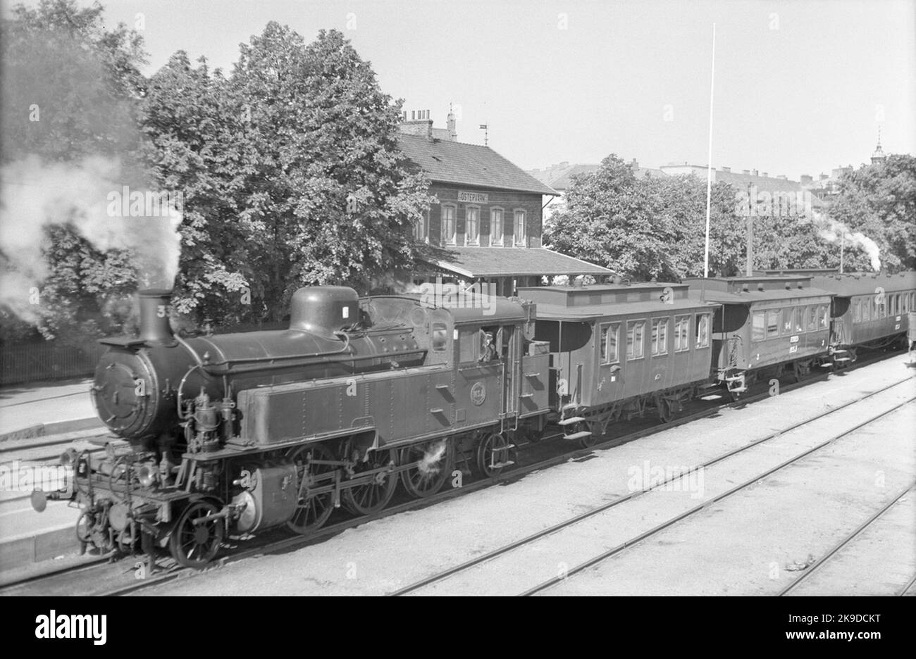 Malmö - Simrishamns Railway, MSJ Lok 33 by train Stock Photo - Alamy