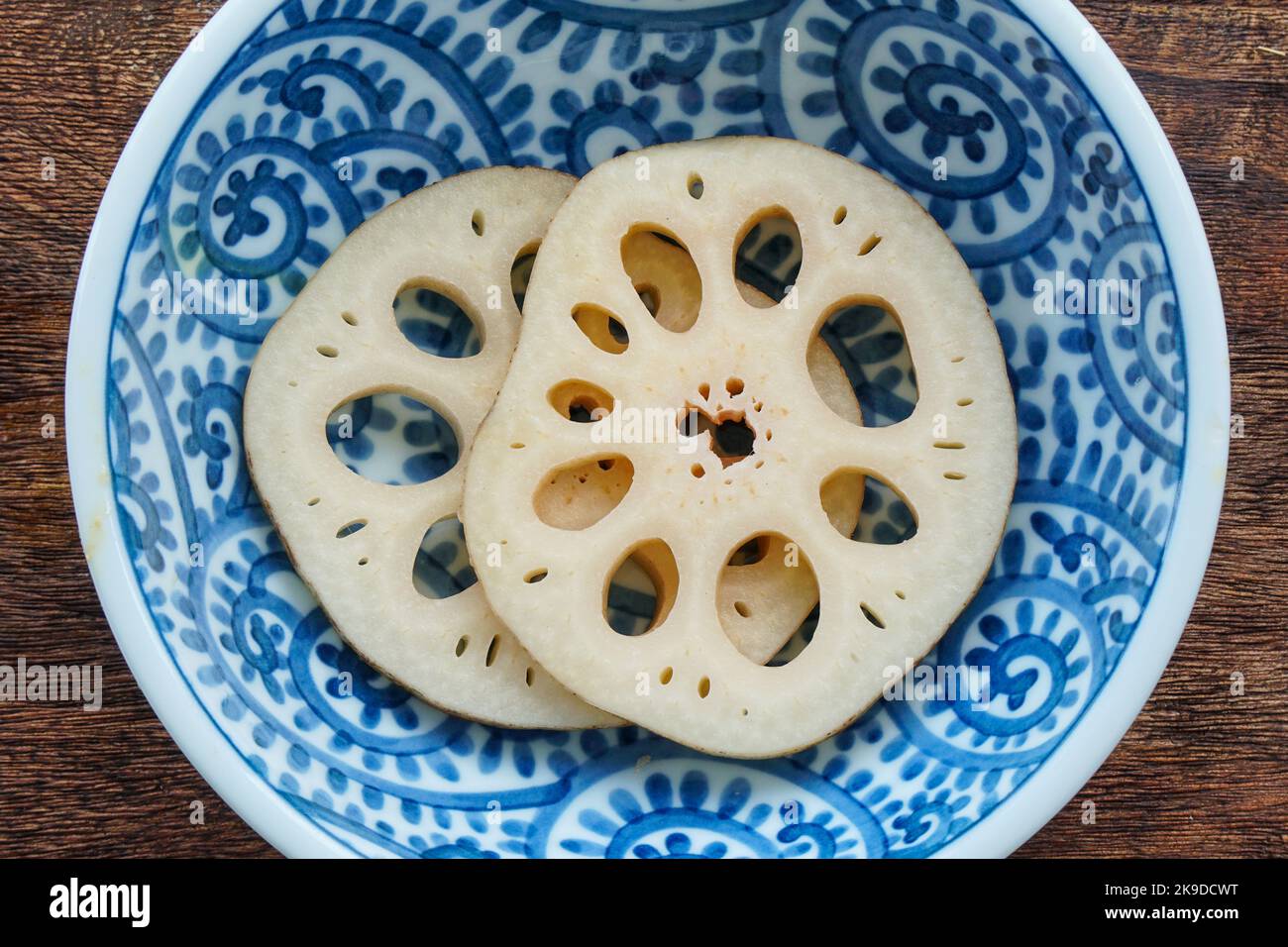 Japanese renkon or lotus root Stock Photo - Alamy