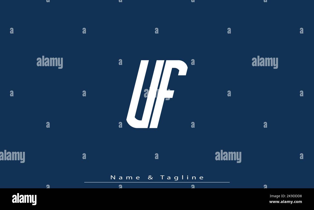 Uf letter design Stock Vector Images - Alamy