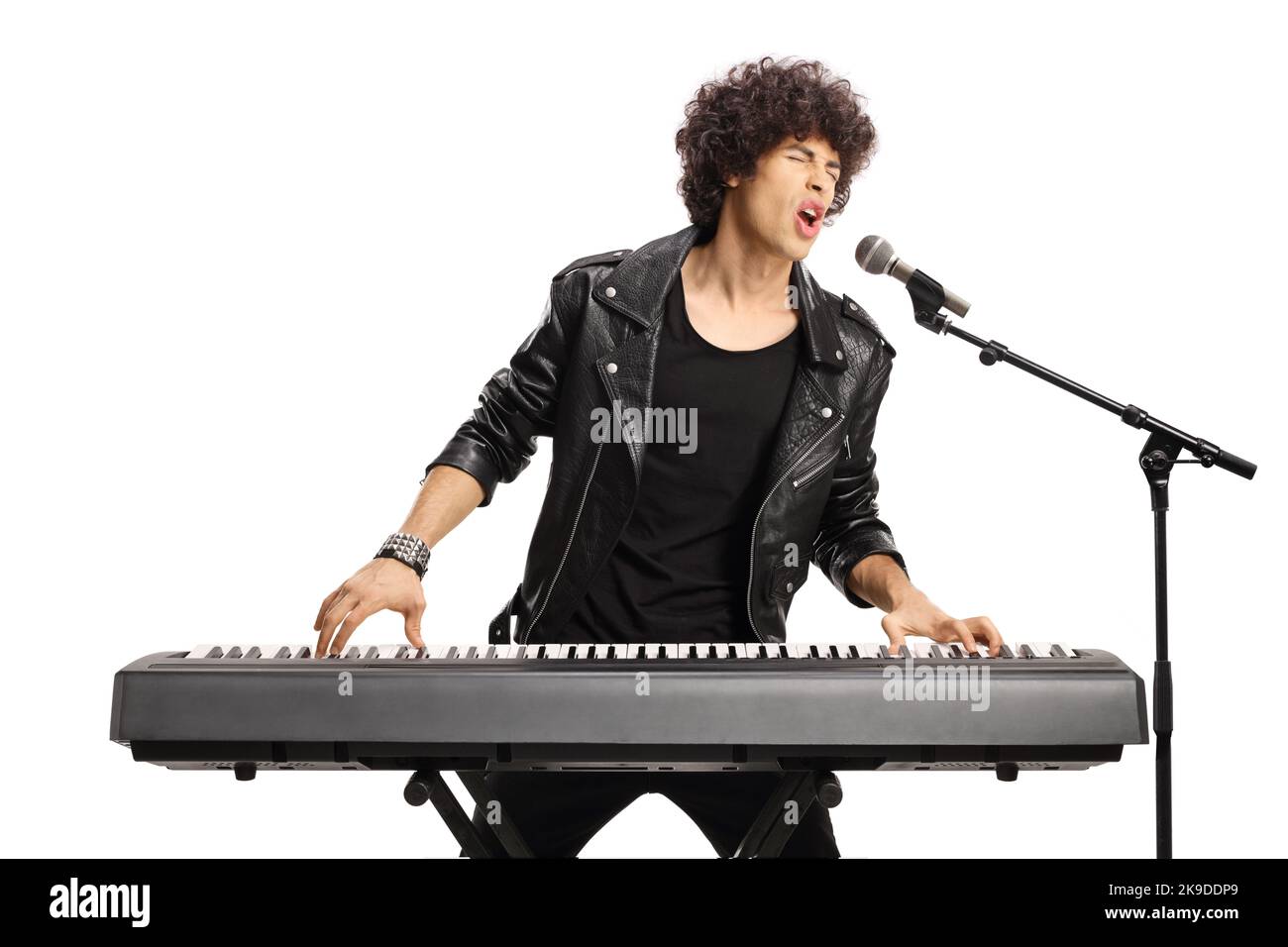 Male vocal artist curly hi-res stock photography and images - Alamy