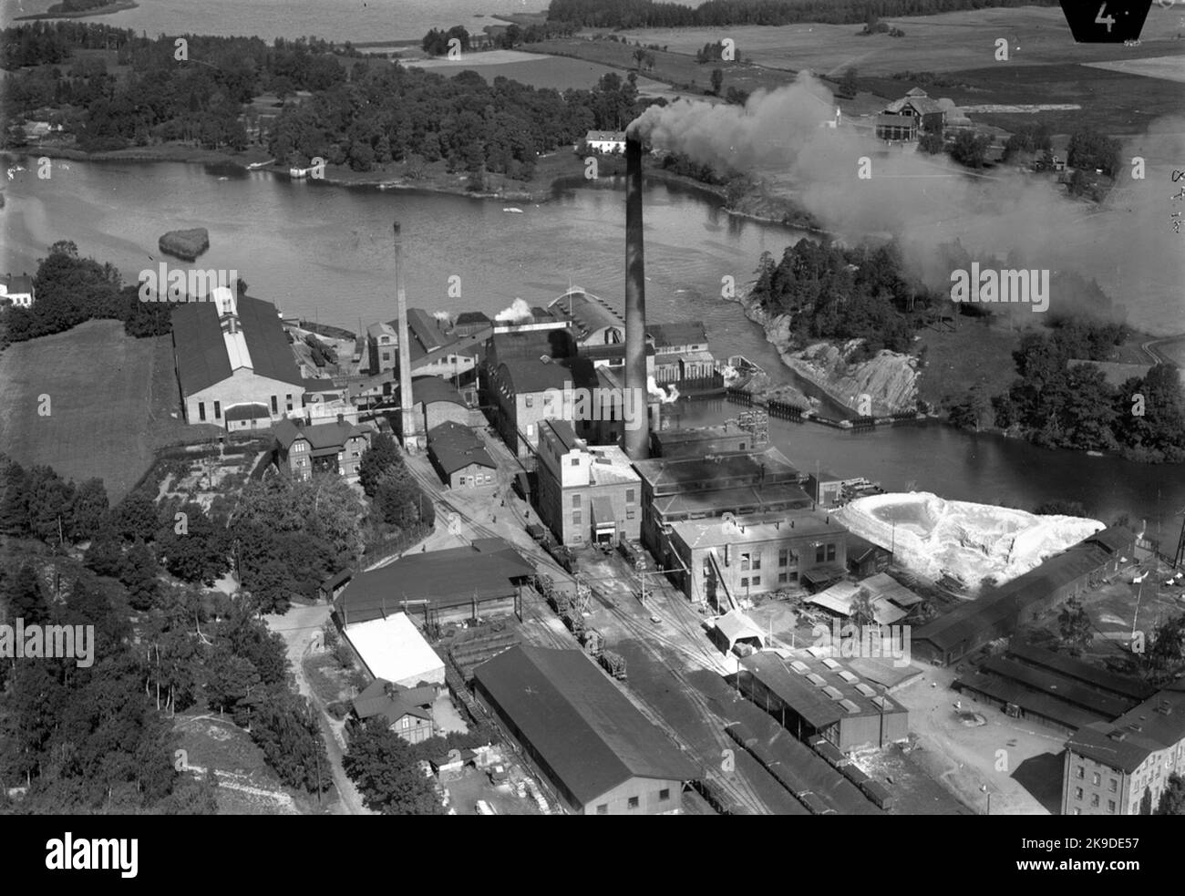 Aerial photo over the mill Stock Photo - Alamy