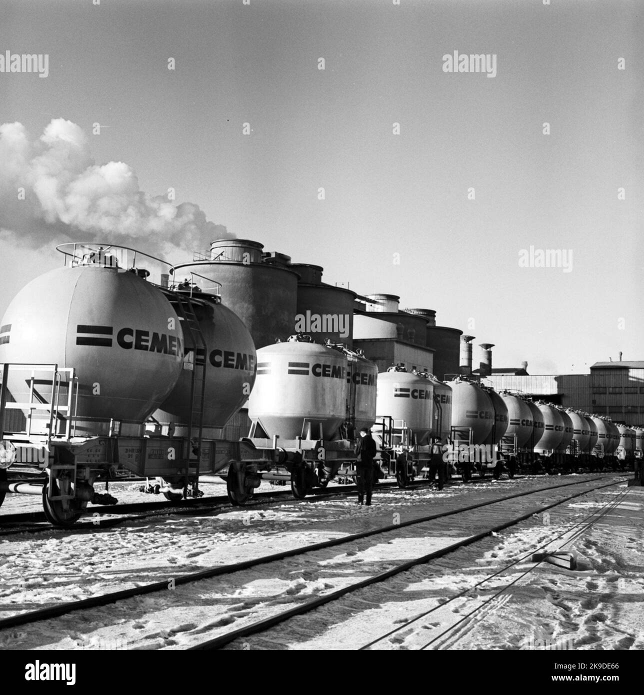 Cement car. Cementa, Hällekis Stock Photo - Alamy