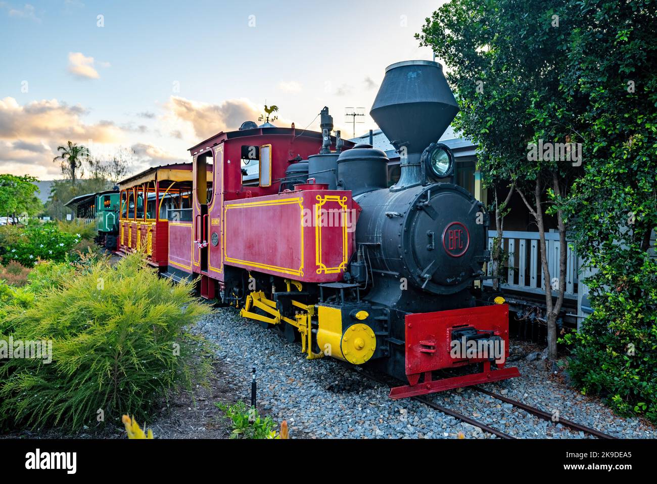 Port Douglas, Queensland, Australia: Retired steam engine Nelson at the ...