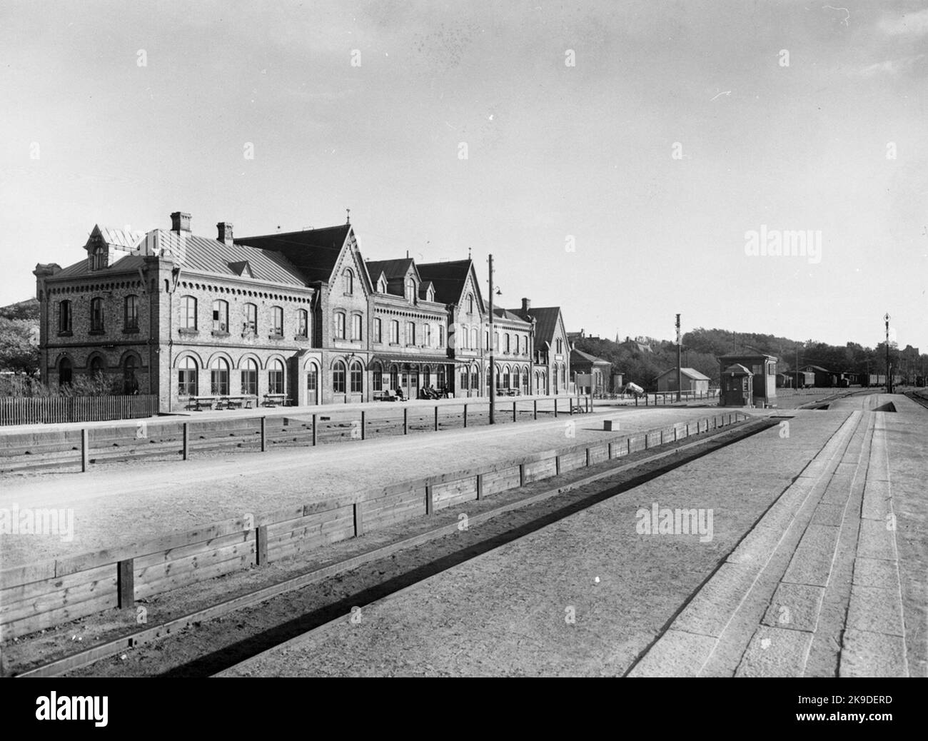 The station house after extensive redevelopment in the 1920s, when it ...