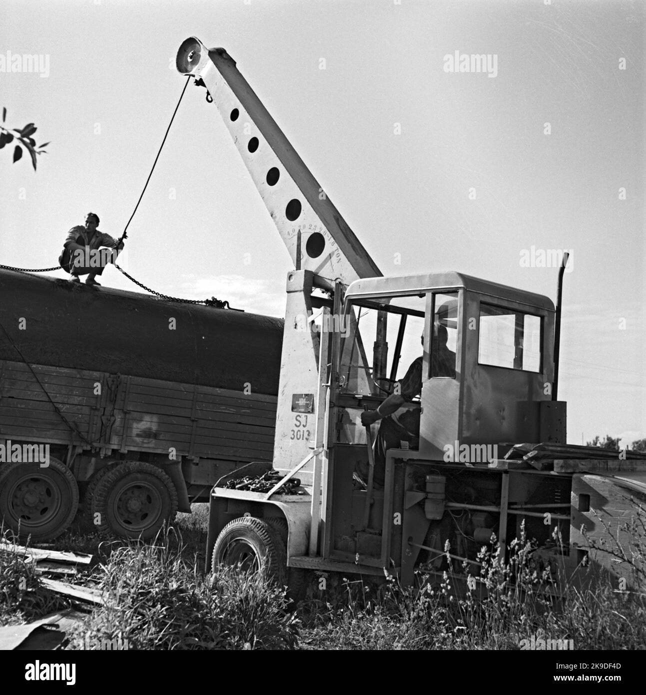State Railways, SJ crane 3013 Stock Photo - Alamy