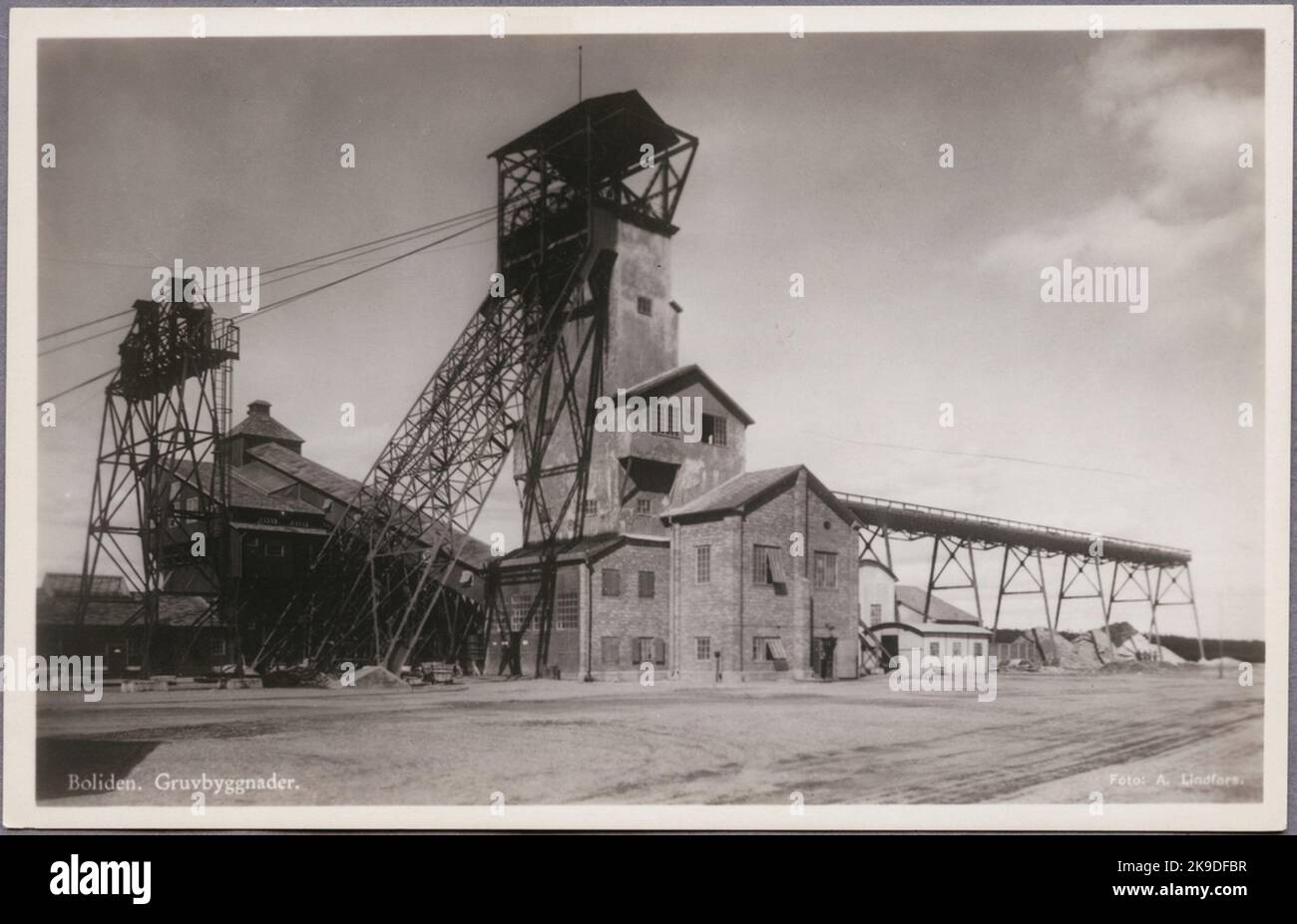 Mining buildings in Boliden Stock Photo - Alamy