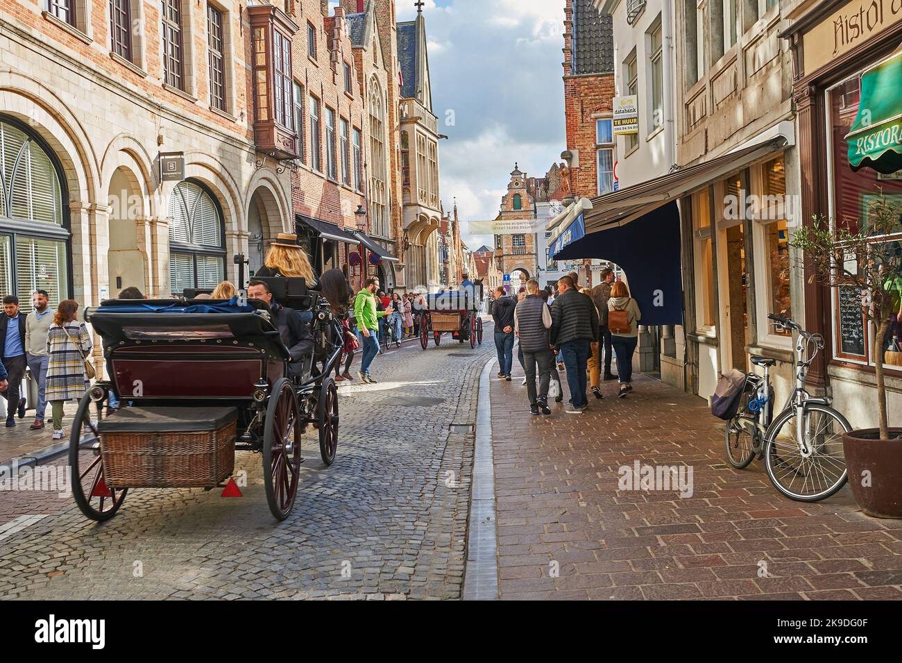 Streetscene in Bruges, Flanders, Belgium Stock Photo - Alamy